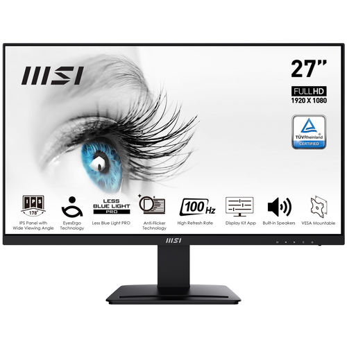 Monitor 27 MSI PRO MP273A Flat FHD IPS 100Hz HDMI/DP/VGA