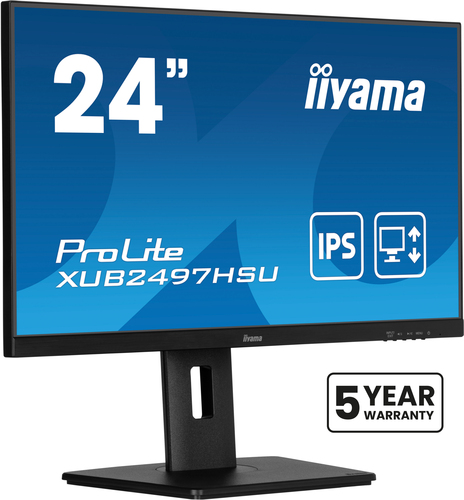 Monitor 23.8" Iiyama XUB2497HSU-B2 IPS 1920x1080/100Hz/1ms/HDMI/DP/USB/zvučnici