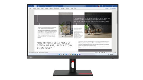 27.0" ThinkVision S27i-30 (H23270FS0) 1920x1080 Wide 16:9 LED IPS AG, 1300:1, 6ms (4ms extreme mode), 300cd/m², 178/178, 1x VGA, 2x HDMI, Black, Tilt, VESA 100x100, 3YW