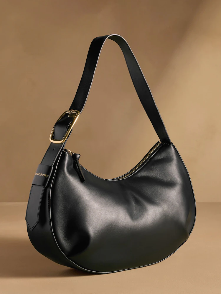 Crno - Russell & Bromley Sutton Medium Oval Shoulder Bag