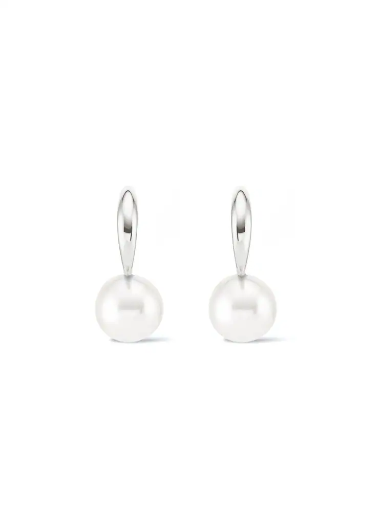 Srebrno Tone - Dinni Hall Toro Pearl Drop Hoops