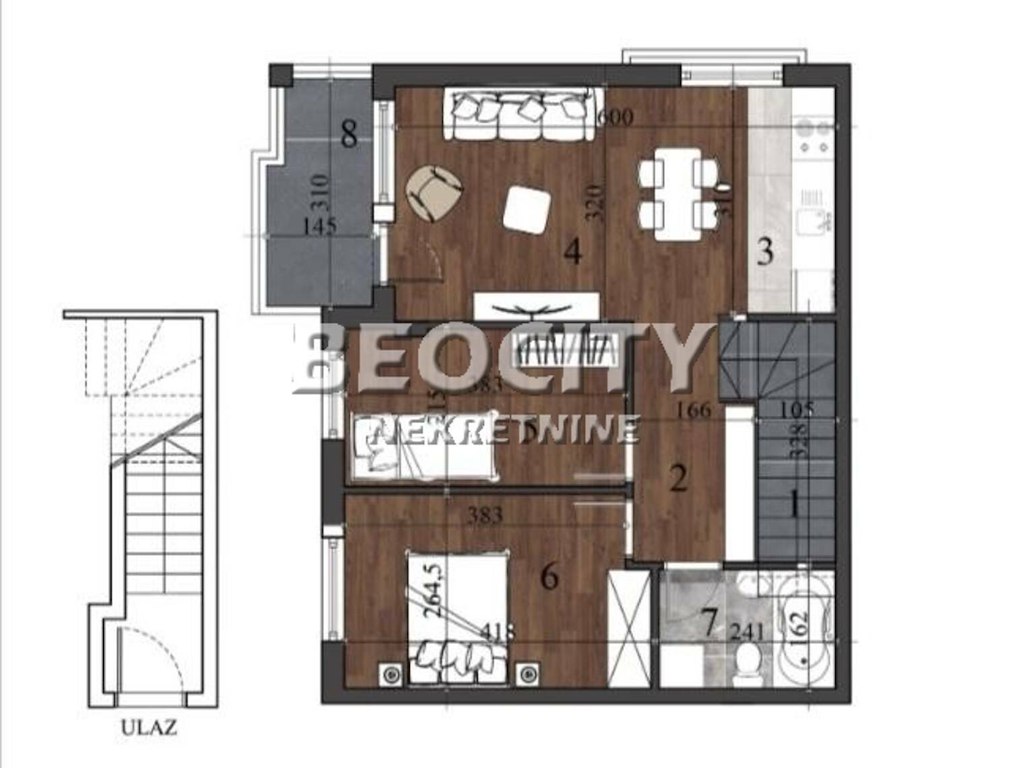 Trosoban stan, Novi Sad - Nova Detelinara | Prodaja · 56m² · 156.408€