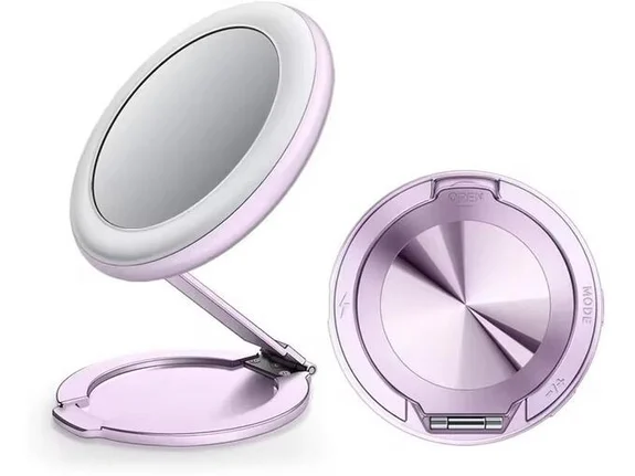 Drzac za mobilni telefon magnetni Ring sa ogledalom roze