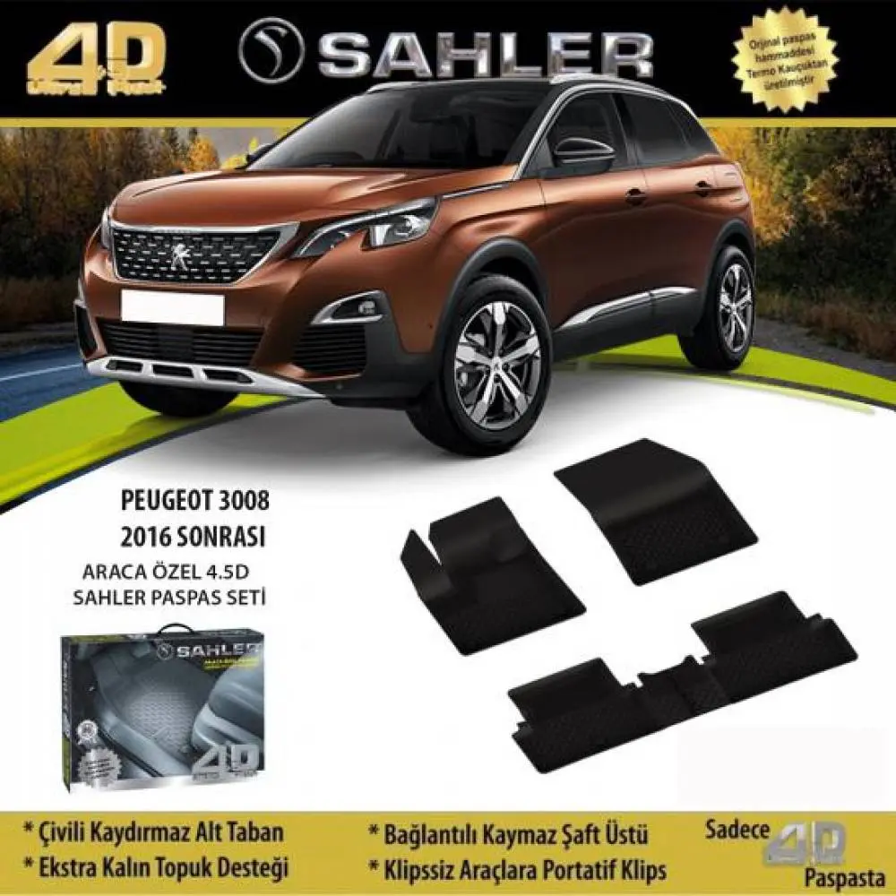 Sahler Gumene patosnice 4.5D za Peugeot 3008 2016-2023