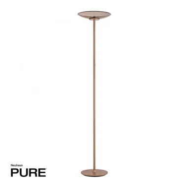 LED podna lampa PURE Moon bronzana dimabilna PAUL NEUHAUS