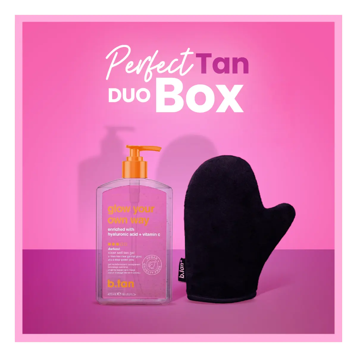 Zašto je Perfect Tan Duo BOX drugačiji?
Šta dobijaš u boxu
Kako se koristi:
Za koga je ovaj duo idealan?
Rezultat
Možda će Vam se
                svideti
B.TAN rukavica za nanošenje proizvod...