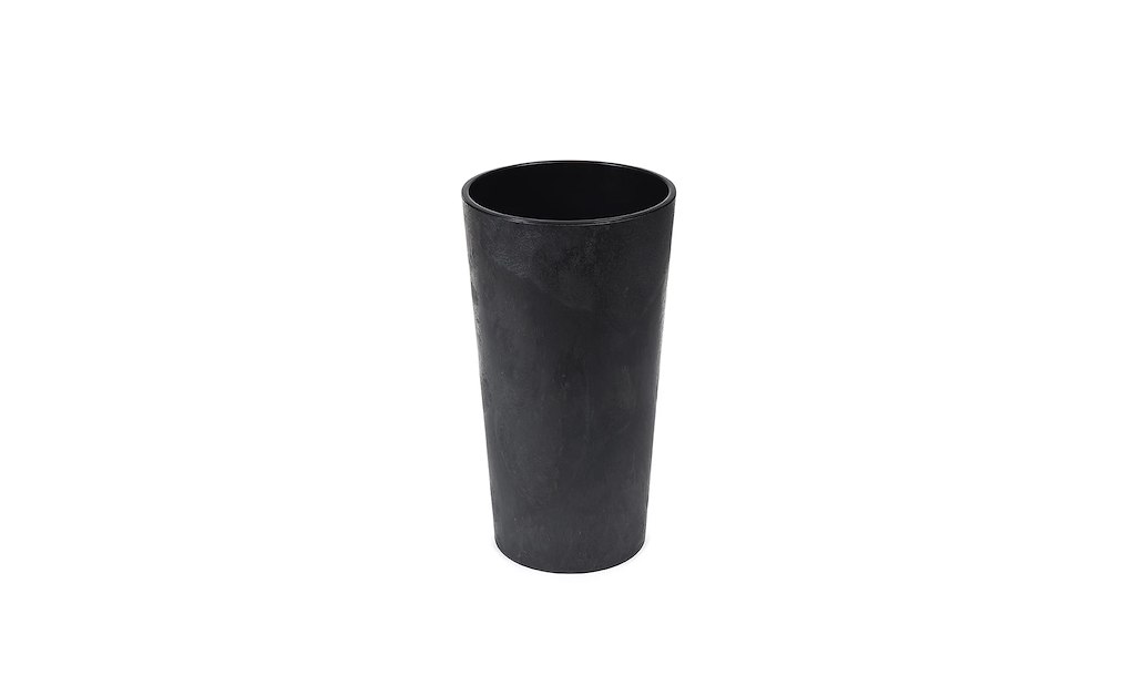Saksija lilia 300 recycled-black concrete