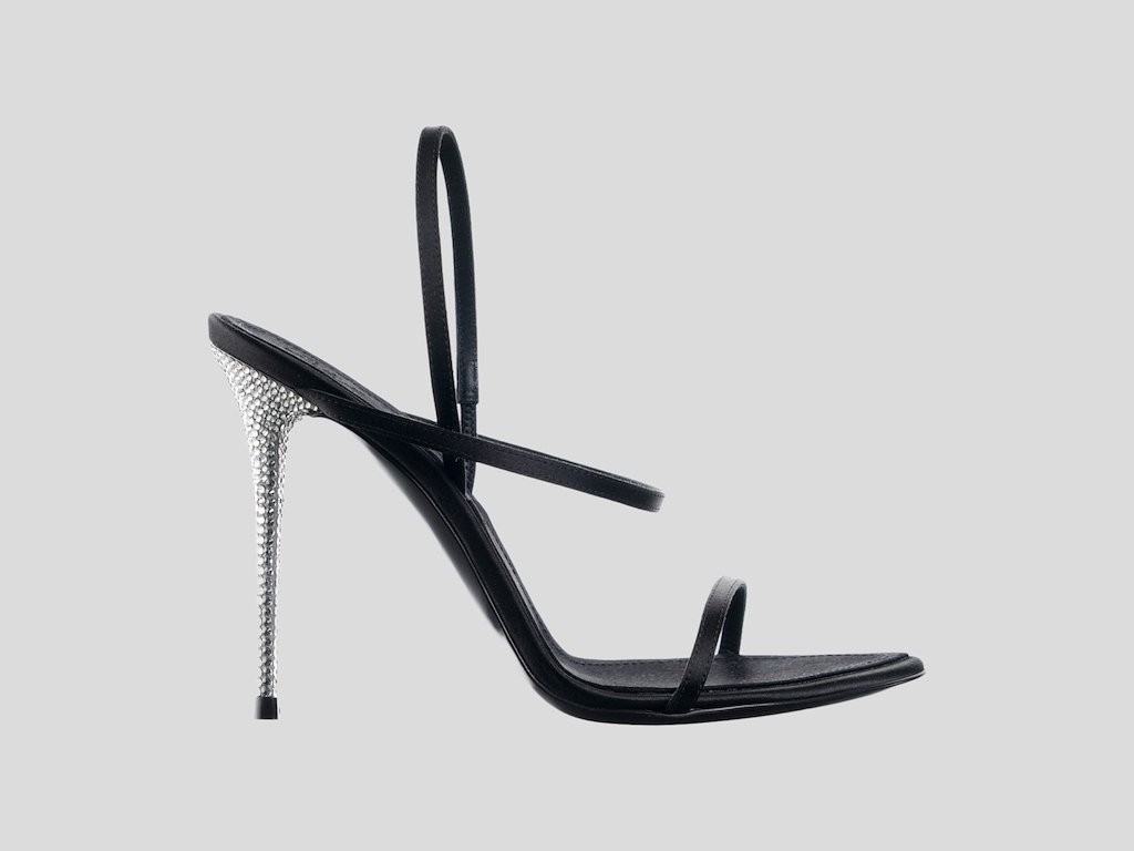 GIUSEPPE ZANOTTI SANDALE E600023 001/PL26 RASO DOPPIATO NERO