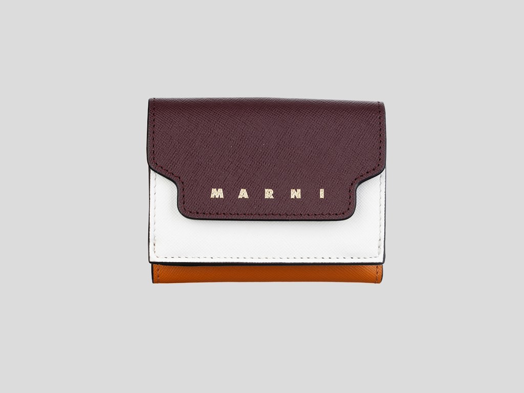 MARNI NOVČANIK PFMO0125U1 LV520 ZP058/PL26 CHOCOLATE/LILI WHITE/DIJON