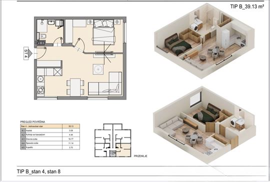 Cvetanova ćuprija, Zvezdara, novogradnja, uknjižen