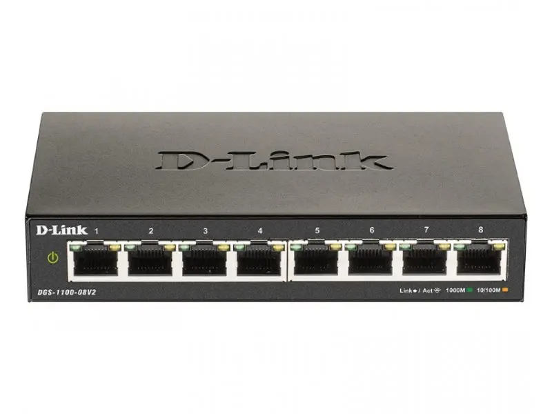 D LINK DGS-1100-08V2 8port Switch Smart Managed, Crni