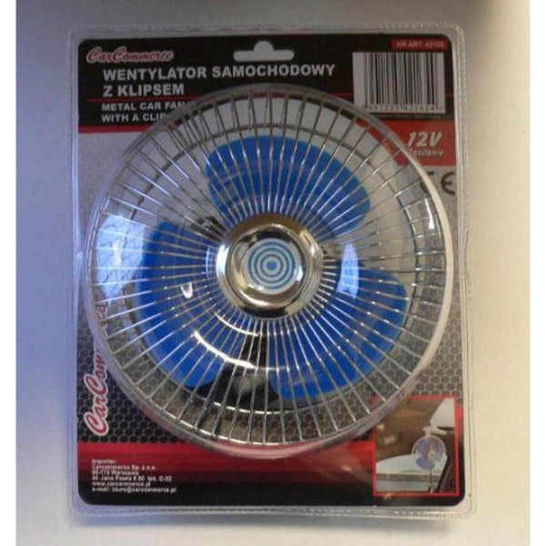 VENTILATOR ZA KOLA 12V 6" ŠTIPALJKA