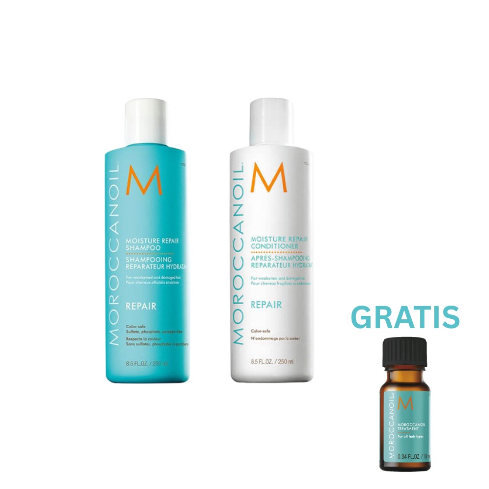 Repair Duo (Shampoo & Conditioner 2x250ml) + Treatment 10ml Gratis