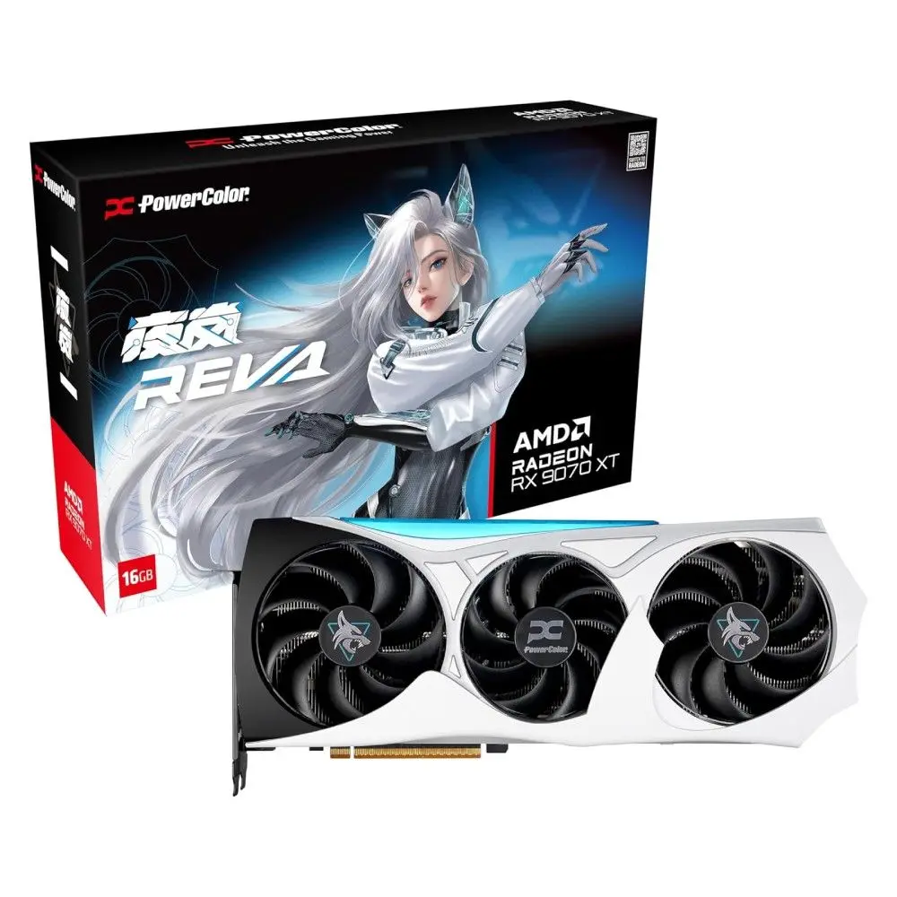 POWERCOLOR Hellhound AMD Radeon RX 9070 XT 16GB GDDR6 Reva Edition