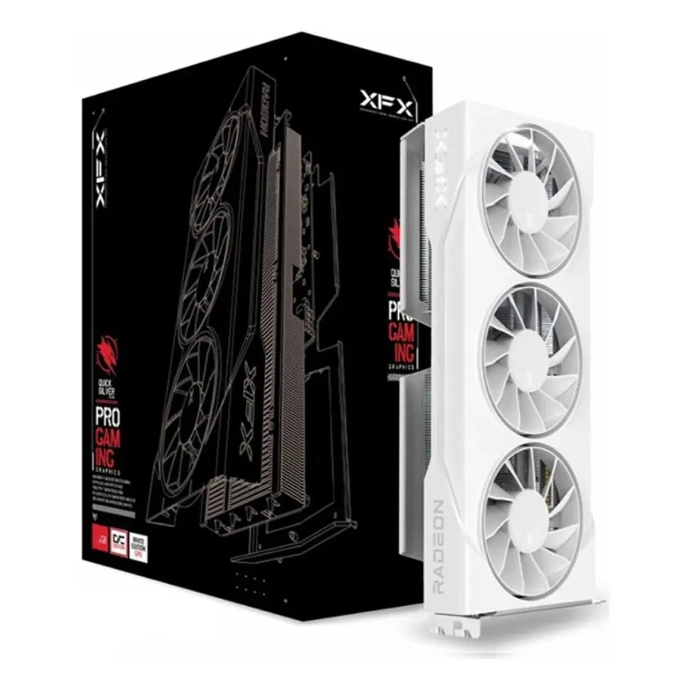 XFX Swift AMD Radeon RX 9060 XT OC White Triple Fan Gaming Edition 16GB