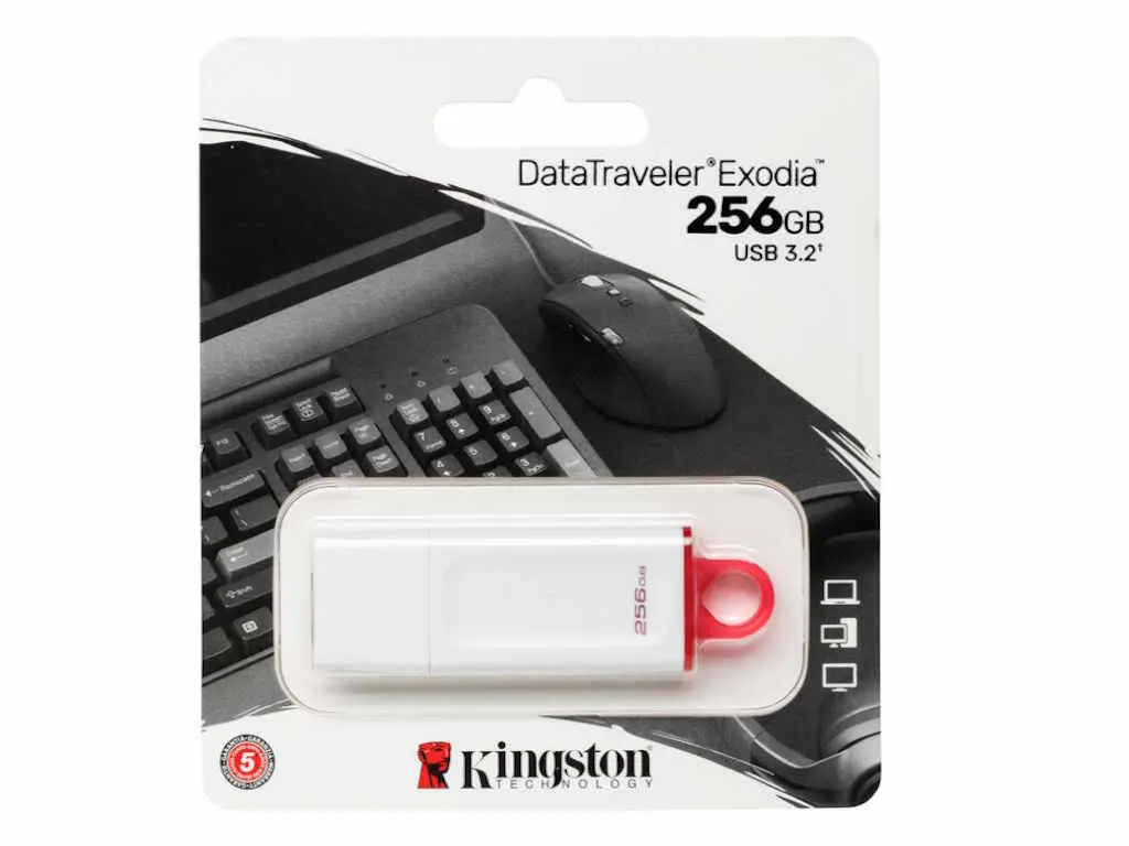 Kingston USB Flash memorija 256GB Exodia (Bela) KC-U2G256-5R