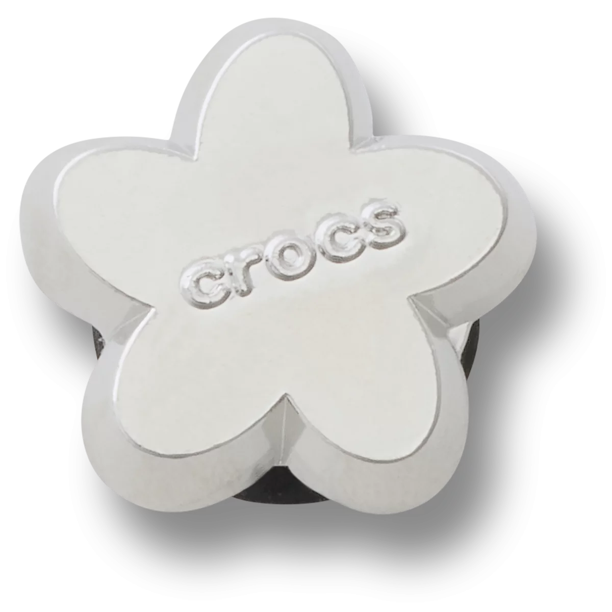 Silver Crocs Flower