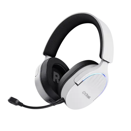 Trust Bežične gaming slušalice GXT491W Fayzo, USB-A, 3,5 mm, Over-Ear, Bela