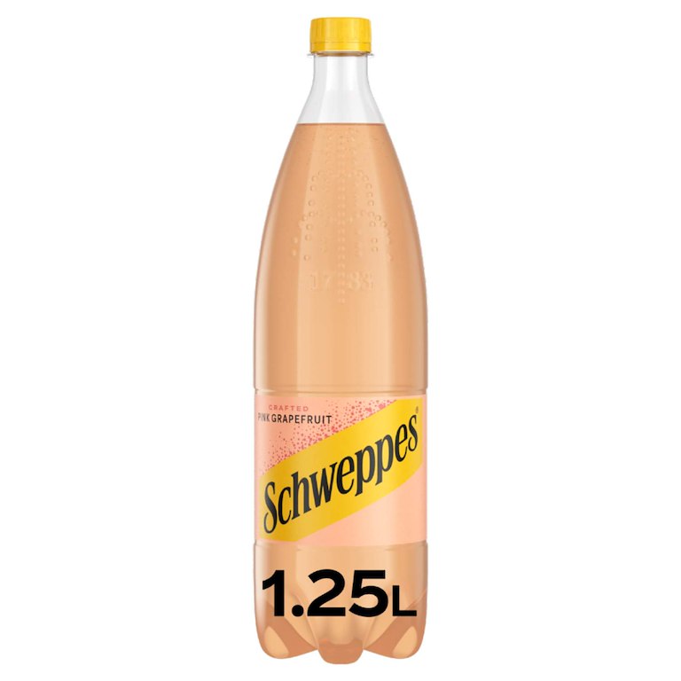 Sok schweppes pink grapefruit 1.25l pet