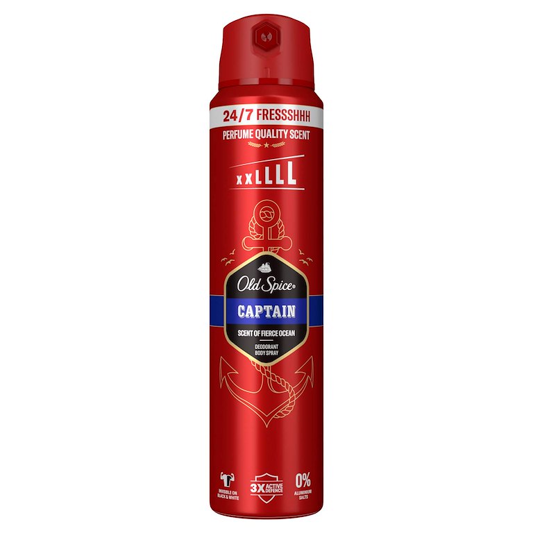 Old spice deo spray captain 250ml old spice