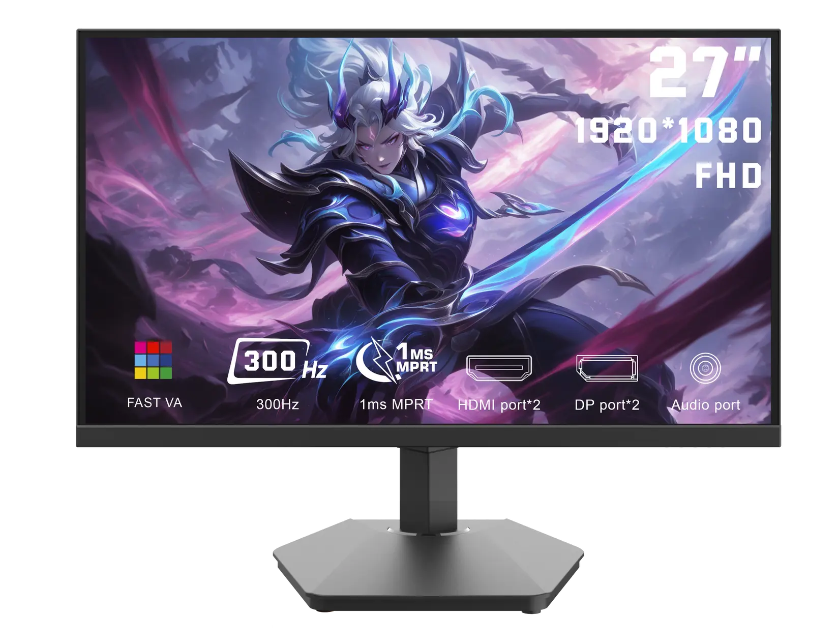 Gaming monitor 300Hz 27" FHD 1ms Visina RGB Quantum QI27EL
