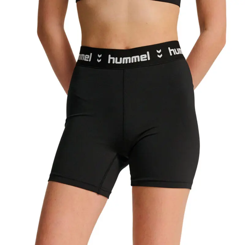 Hummel Ženski šorts Hmlpulse Mid Waist, Crni