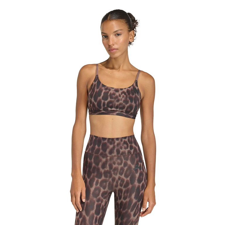 Adidas Ženski sportski top Opt Aop Ls Bra, KA6343, Braon