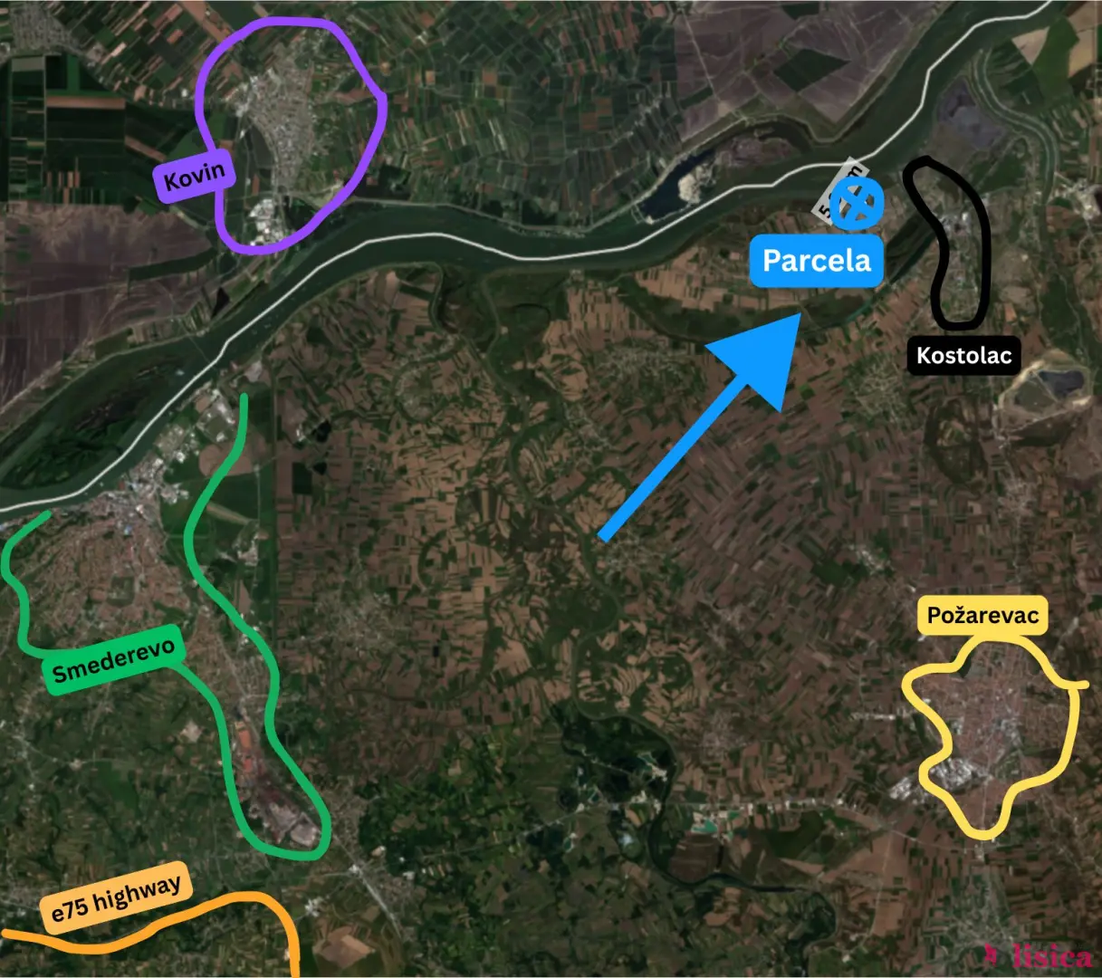 Zemljište na prodaju/zakup - Plac na Dunavu idealan za vikendice i pecanje