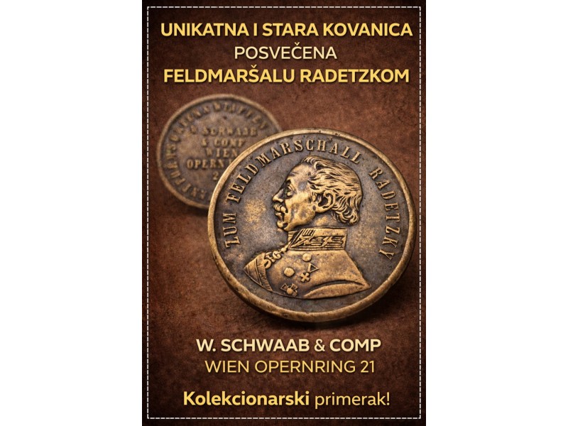 Stari austrijski reklamni token - medalja
