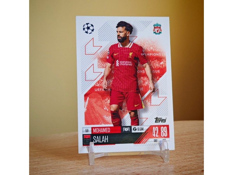 Mohamed SALAH kartica - Champions league 24-25 Topps