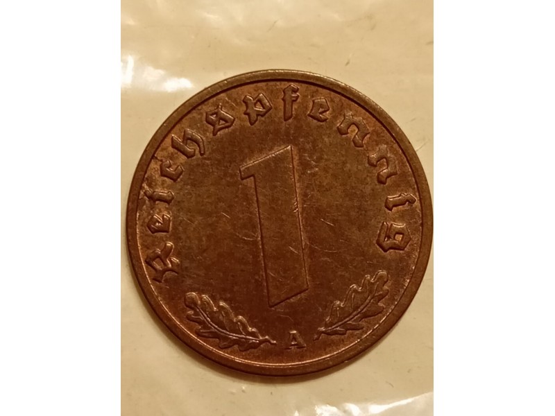 1 reichspfennig 1938g. A lepa kovanica