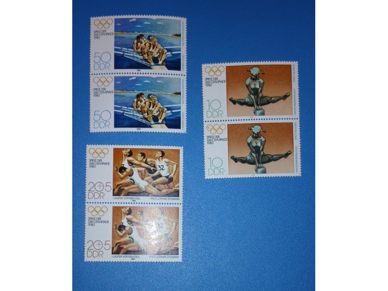 Nemačka DDR serija 1980 dvojci MNH **
