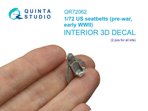 Quinta Studio QR72062 US Seatbelts - Pre-War - Early WWII (for All Kits)
