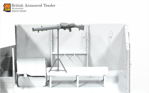NEW! Copper State Models A35-059 Lewis MG with AA Stand (3D-Printed)