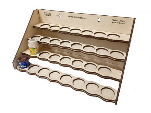 NEW! Laser model graver WO-1236 Paint Stand for 30 Containers with a Diameter of 30 mm