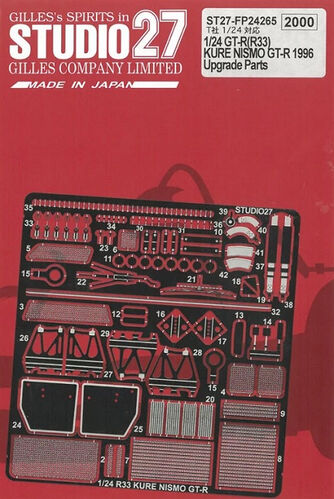 NEW! Studio 27 FP24265 Nissan GT-R (R33) Kure Nismo GT-R 1996 - PE Upgrade Parts (for Tamiya Kits)