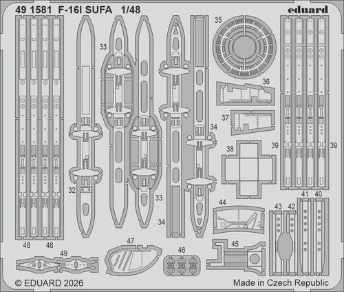 Eduard 491581 Lockheed Martin F-16 I Sufa - PE Set (for GWH Kits)