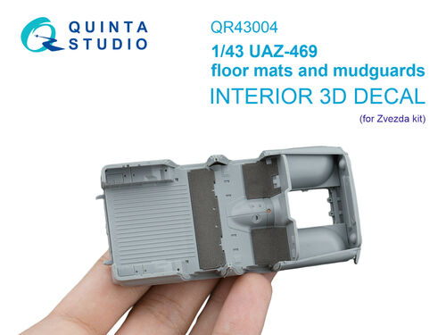 Quinta Studio QR43004 UAZ-469 - Floor Mats and Mudguards (for Zvezda Kits))