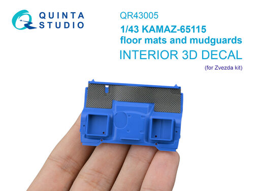 NEW! Quinta Studio QR43005 KAMAZ-65115 - Floor Mats and Mudguards (for Zvezda Kits))