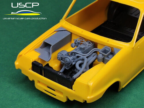 Ukrainian Scale Cars Production (USCP) 24T075 Renault 5 Alpine - Engine Detail-Up Set (for Italeri Kits)