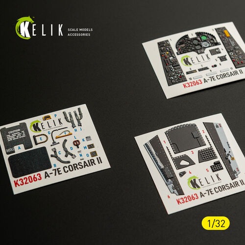 KELIK K32063 LTV A-7 E Corsair II - Interior 3D-Decals (for Trumpeter Kits)