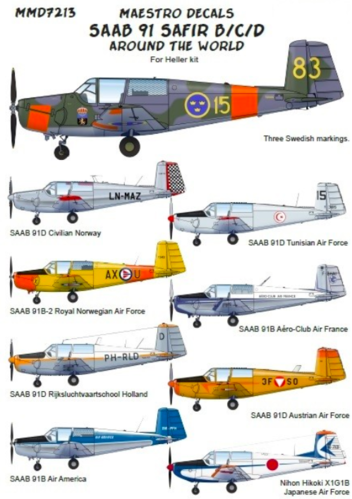 DISCONTINUED Maestro Models D7213 SAAB Safir international