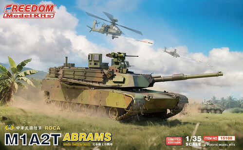 NEW! Freedom Model Kits 15108 M1A2T Abrams ROCA Main Battle Tank