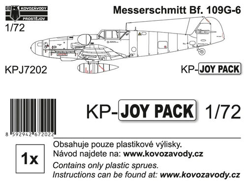 NEW! Kovozavody Prostejov KPJ7202 Messerschmitt Bf-109 G-6 (Joy Pack)
