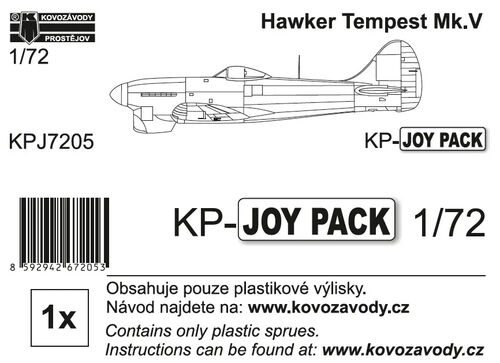 Kovozavody Prostejov KPJ7205 Hawker Tempest Mk.V (Joy Pack)