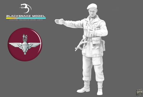 NEW! BlackSnake Model DEVIL-01-16 British WWII Commando Red Devils - Team Leader (1 Figure)