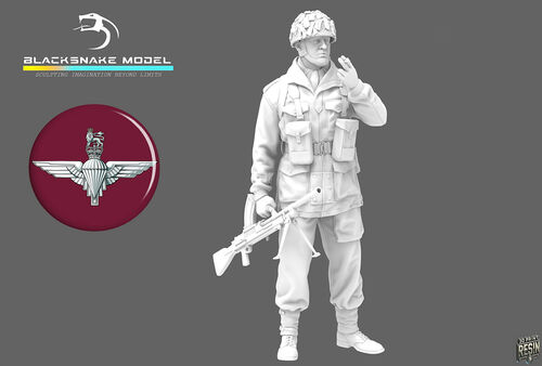 NEW! BlackSnake Model DEVIL-02-16 British WWII Commando Red Devils - Bren Gunner (1 Figure)