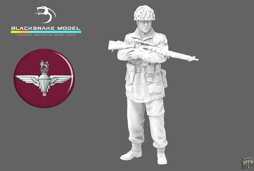 NEW! BlackSnake Model DEVIL-04-16 British WWII Commando Red Devils - Sniper (1 Figure)
