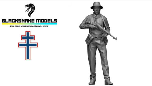 BlackSnake Model FFI-05 French Resistance Fighter No.5 - 1944 (1 Figure)