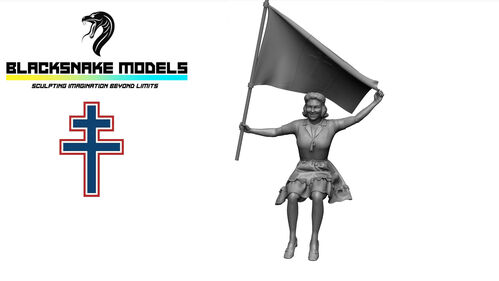 BlackSnake Model FFI-07 French Resistance Fighter No.7 - 1944 (1 Figure)